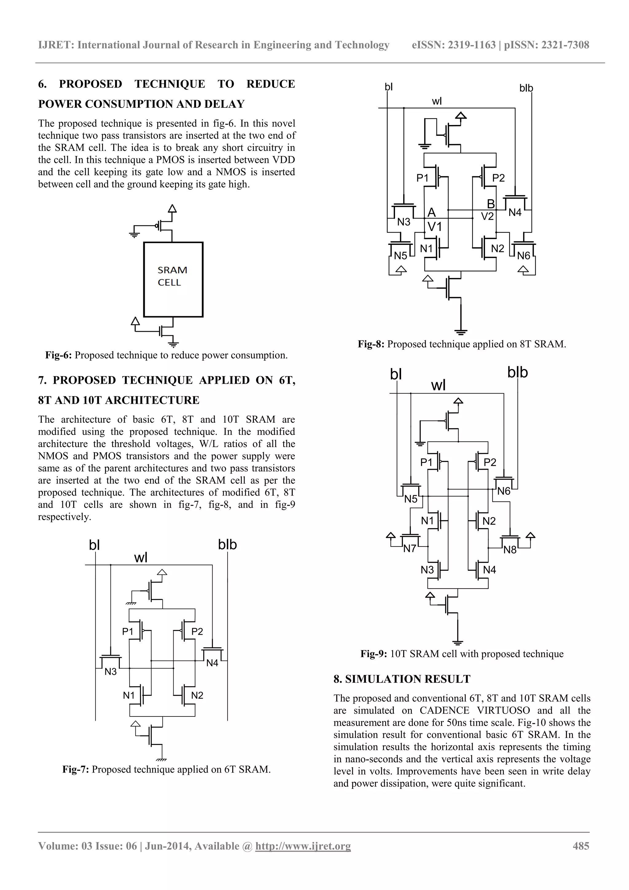 Low power sram cell with improved response | PDF