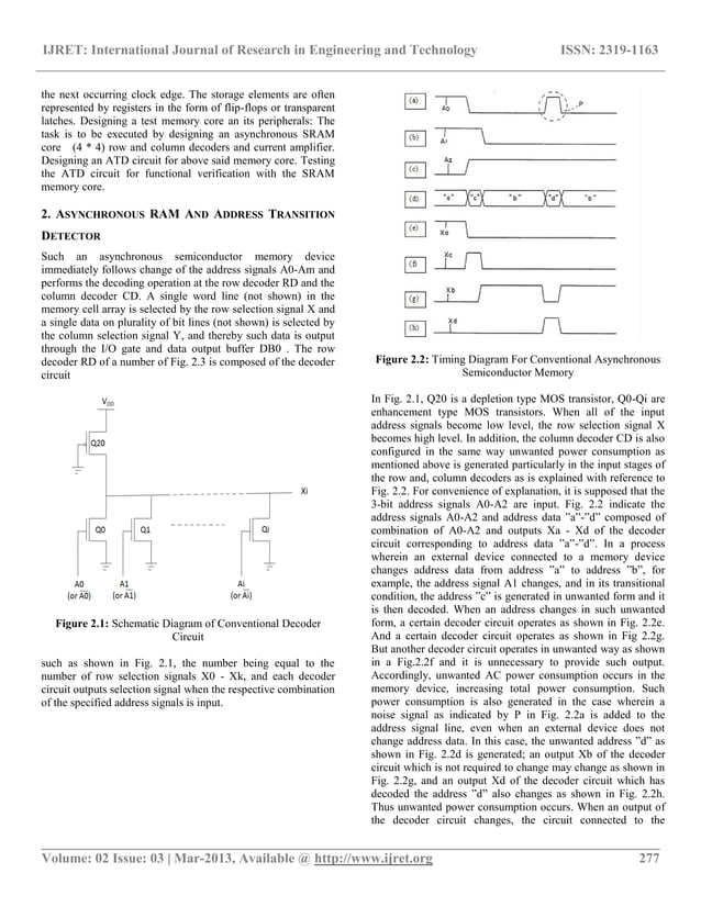 Low power sram using atd circuit | PDF