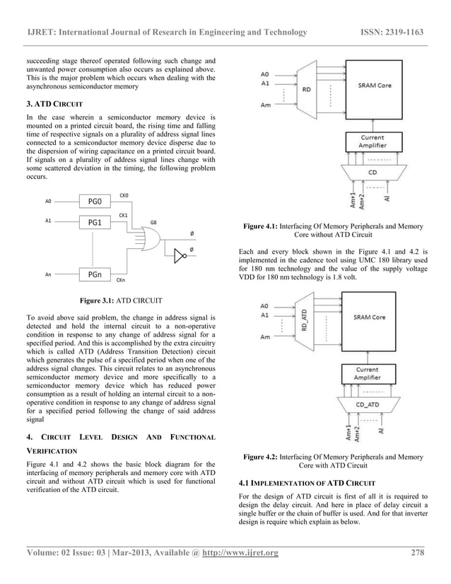 Low power sram using atd circuit | PDF