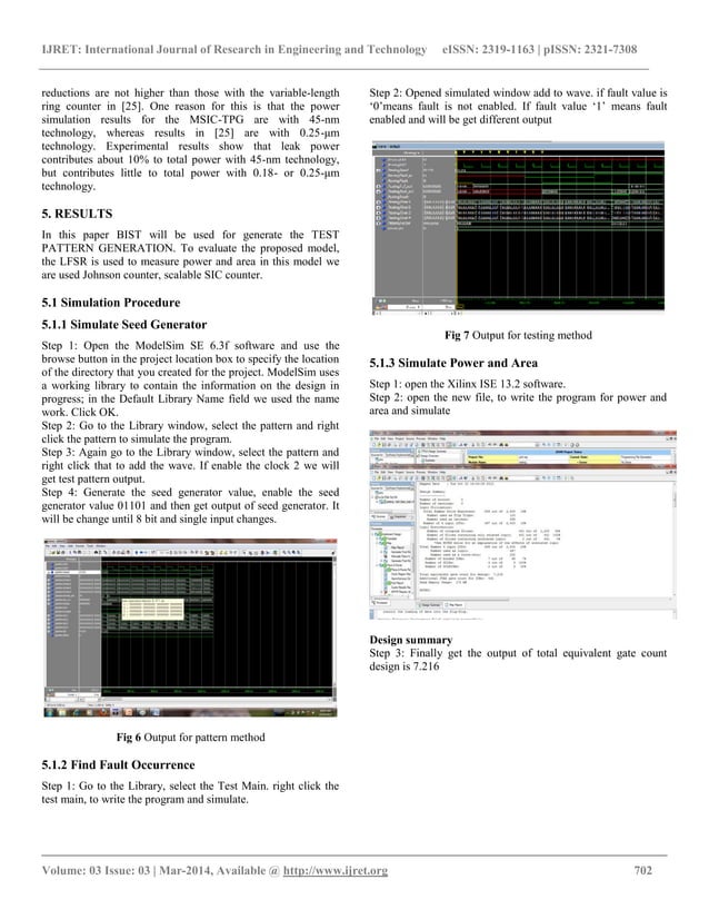 Low Power Test Pattern Generation For Bist Applications Pdf