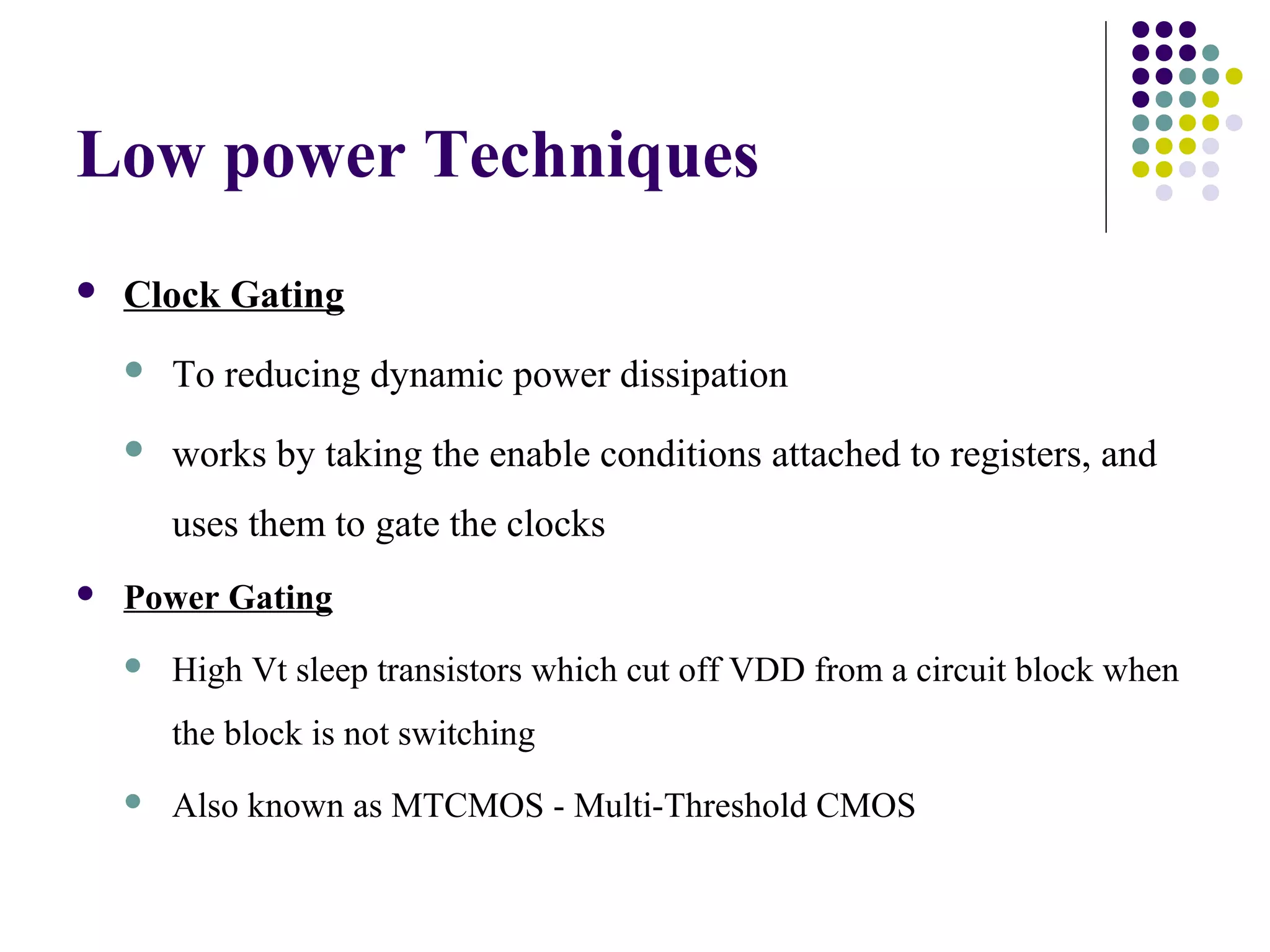 Low power vlsi design | PPT
