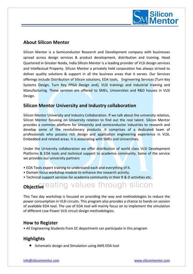 Low power vlsi design workshop 1 | PDF | Computer Software and Applications | Computing
