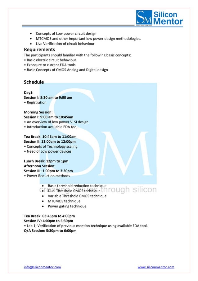 Low Power Vlsi Design Workshop 1 Pdf
