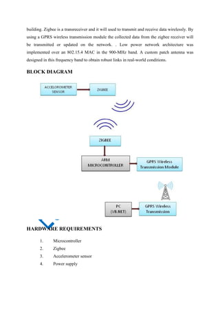 Low power wireless sensor network for building monitoring | DOCX | Computer Networking | Computing