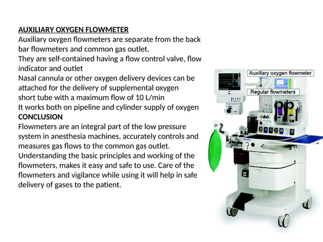 Low Pressure System anaesthesia apparatus. pptx | PPTX
