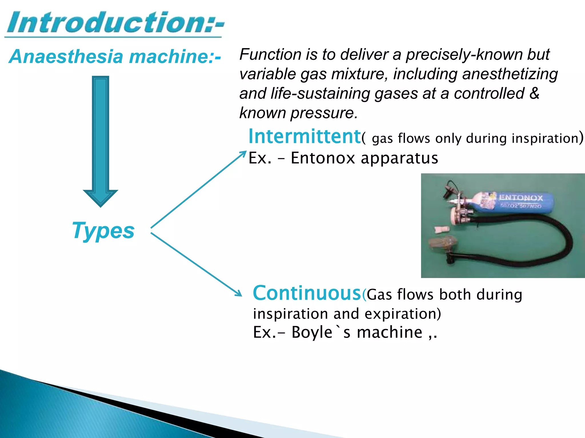 Low pressure system in anaesthesia machine | PPTX