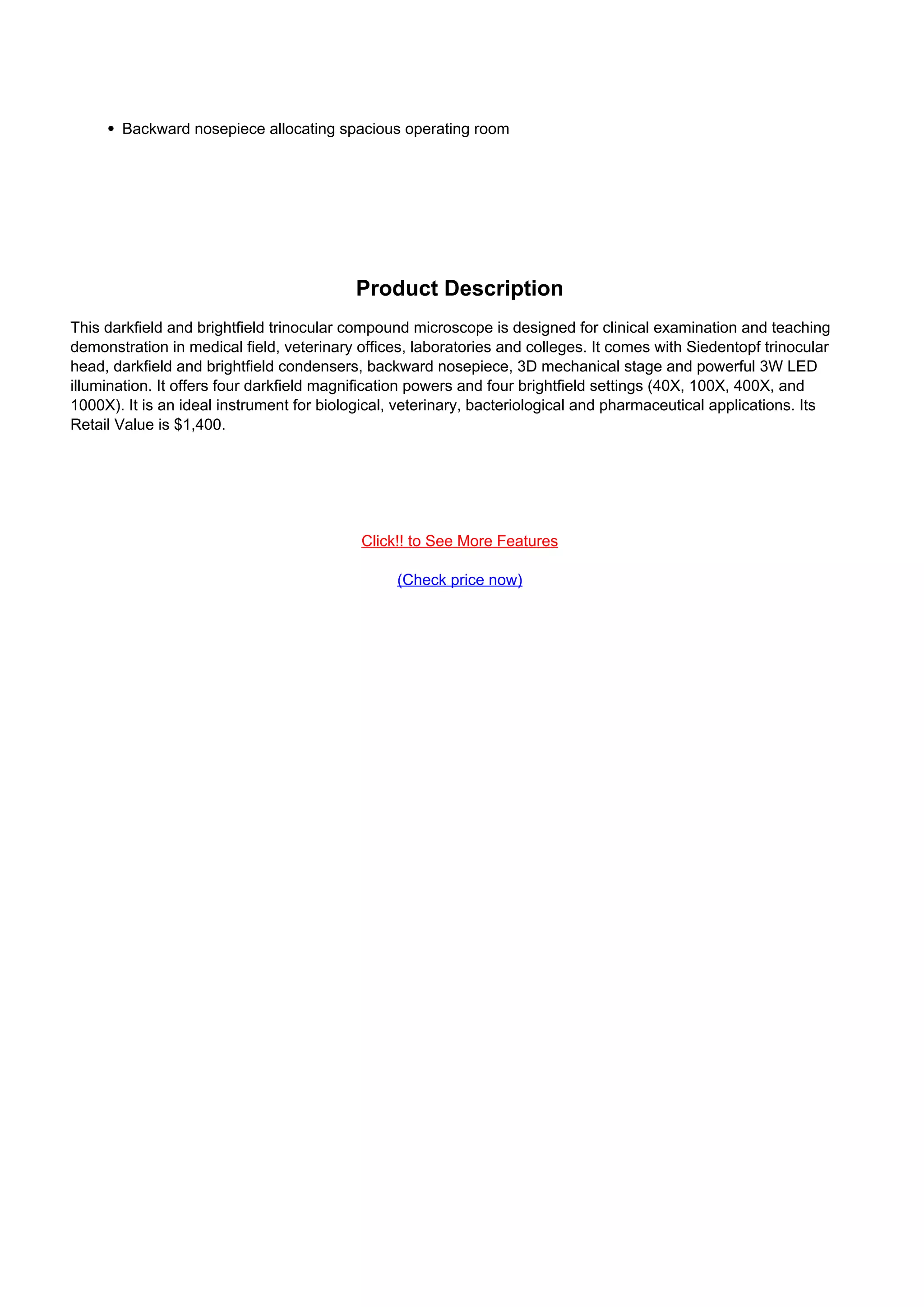 Lowprice am scope 40x 1000x 3w led siedentopf trinocular darkfield and ...