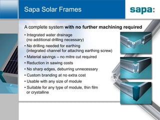 Sapa Renewable Energy | PPT