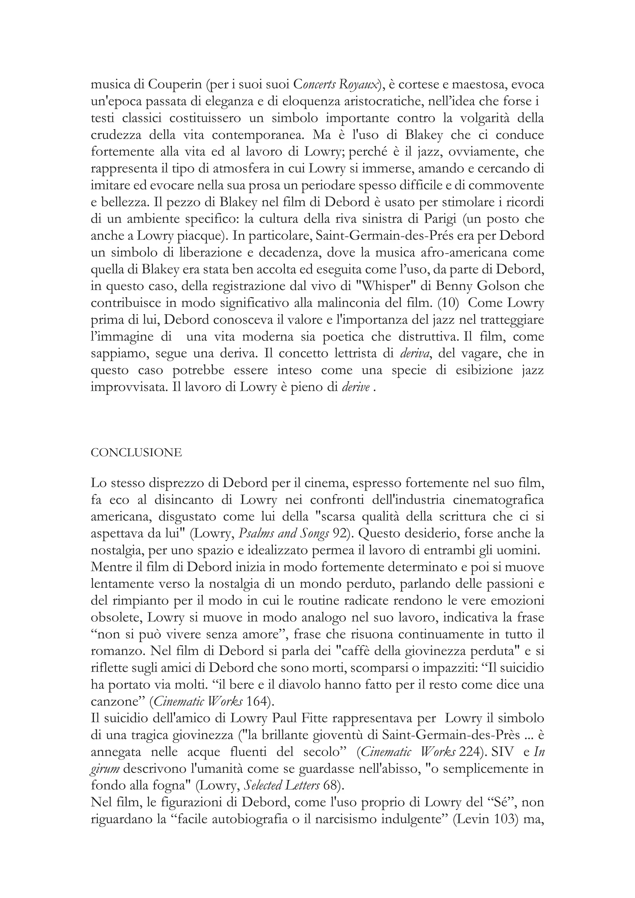 Lowry and Debord | PDF