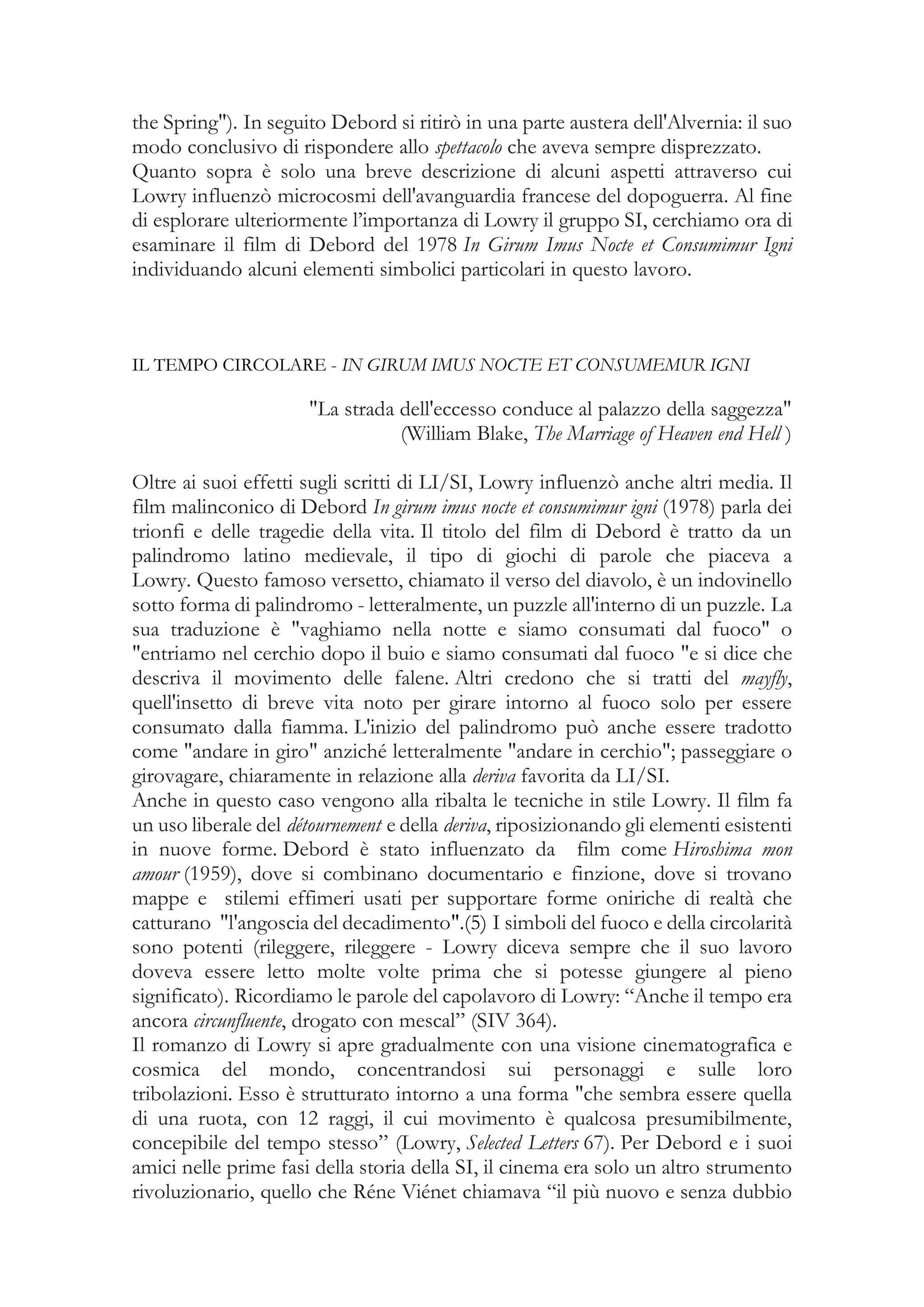 Lowry and Debord | PDF