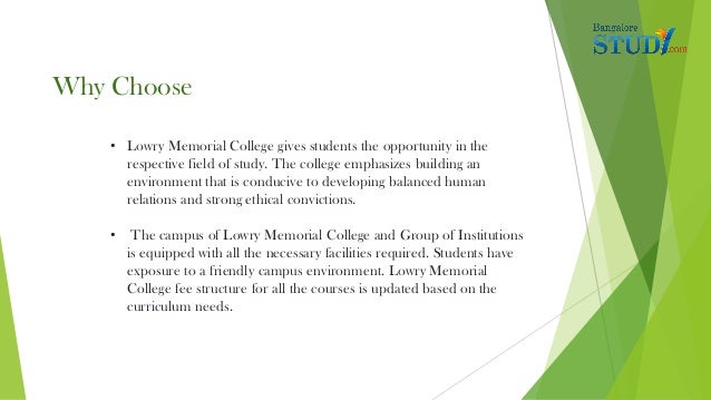 Lowry memorial college | PDF