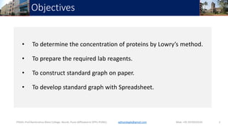 Lowry method for protein estimation | PDF