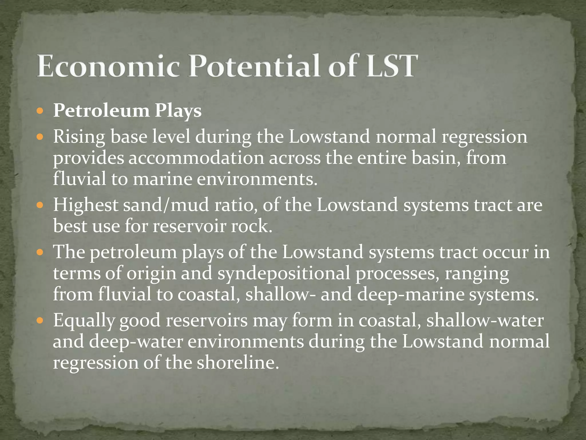 Lowstand system tracts | PPTX