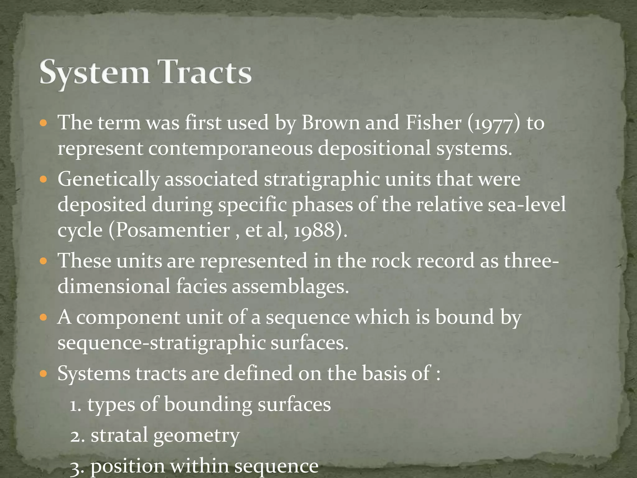 Lowstand system tracts | PPTX