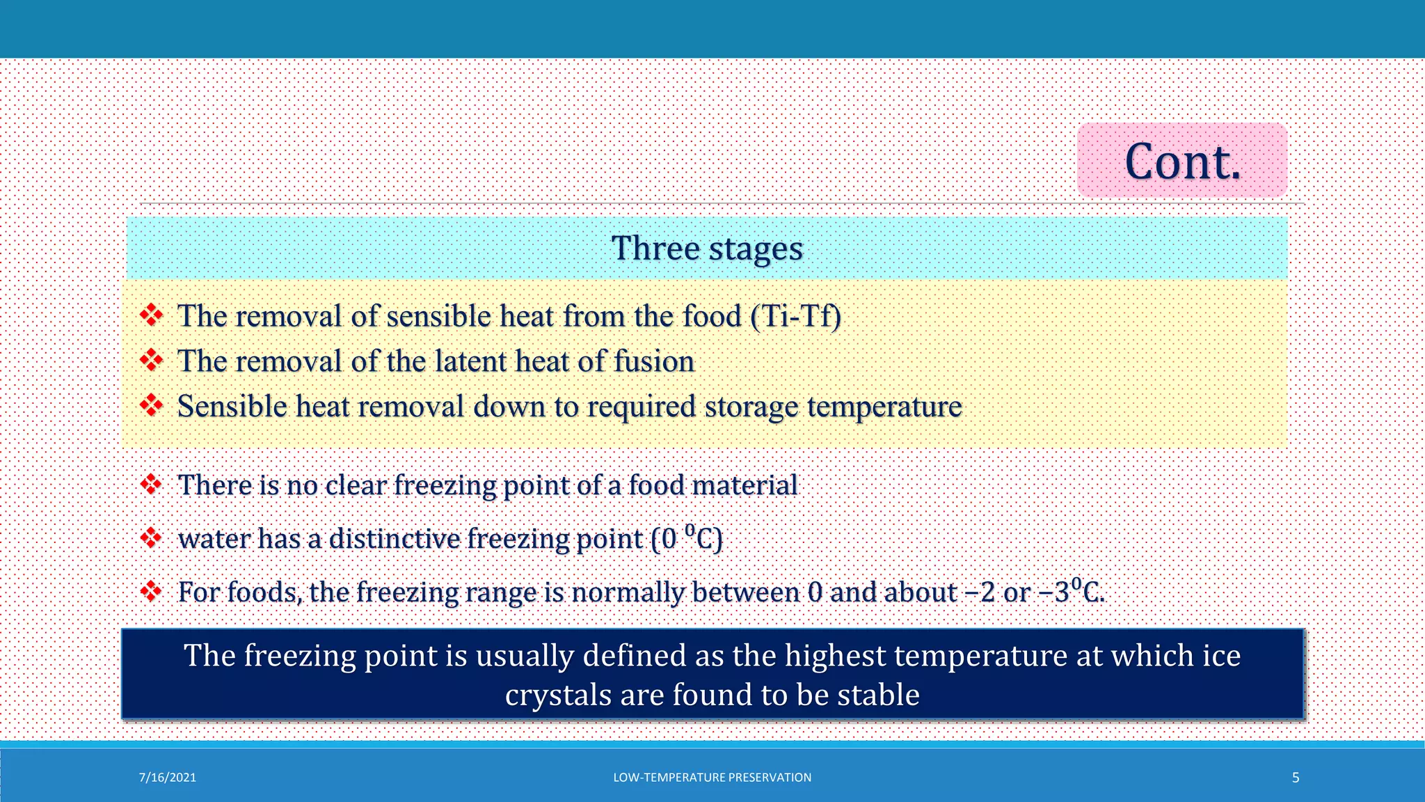 Low temperature preservation | PPTX