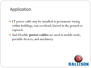 Low tension power cable | PDF