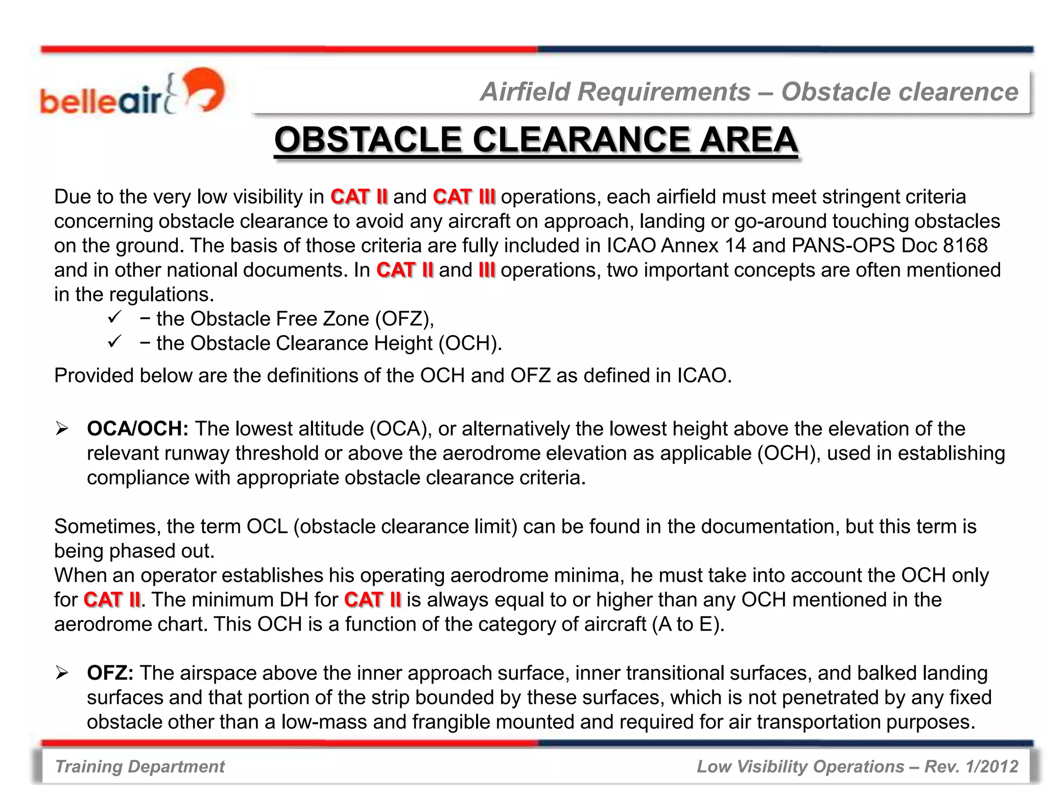 Low visibility operations rev.1-2012 | PPTX