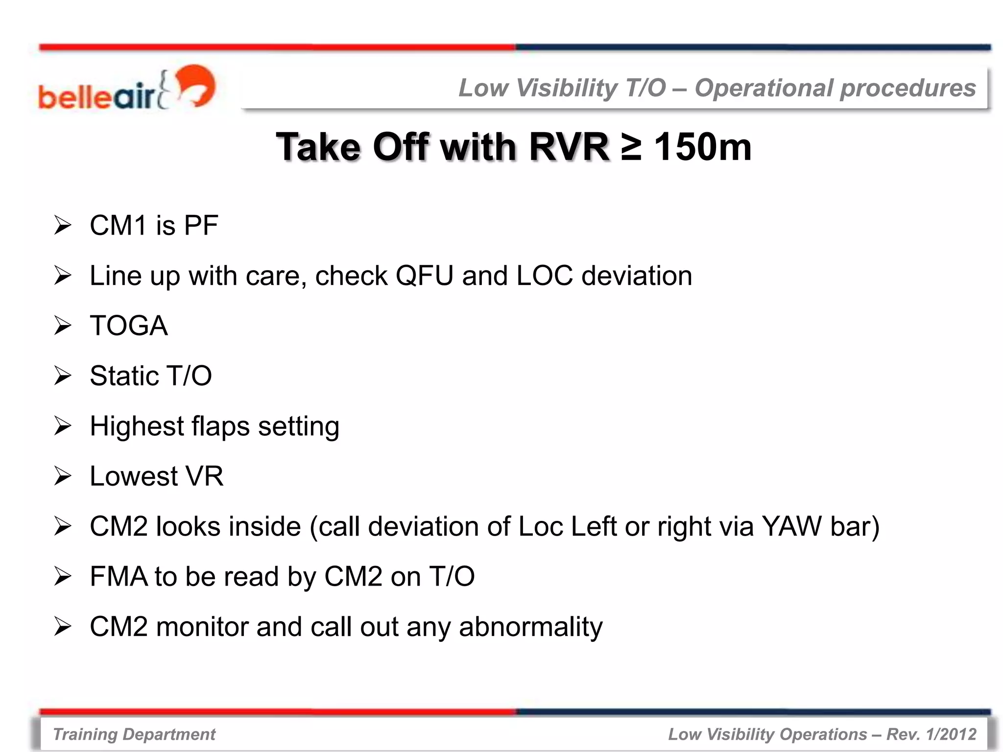 Low visibility operations rev.1-2012 | PPTX
