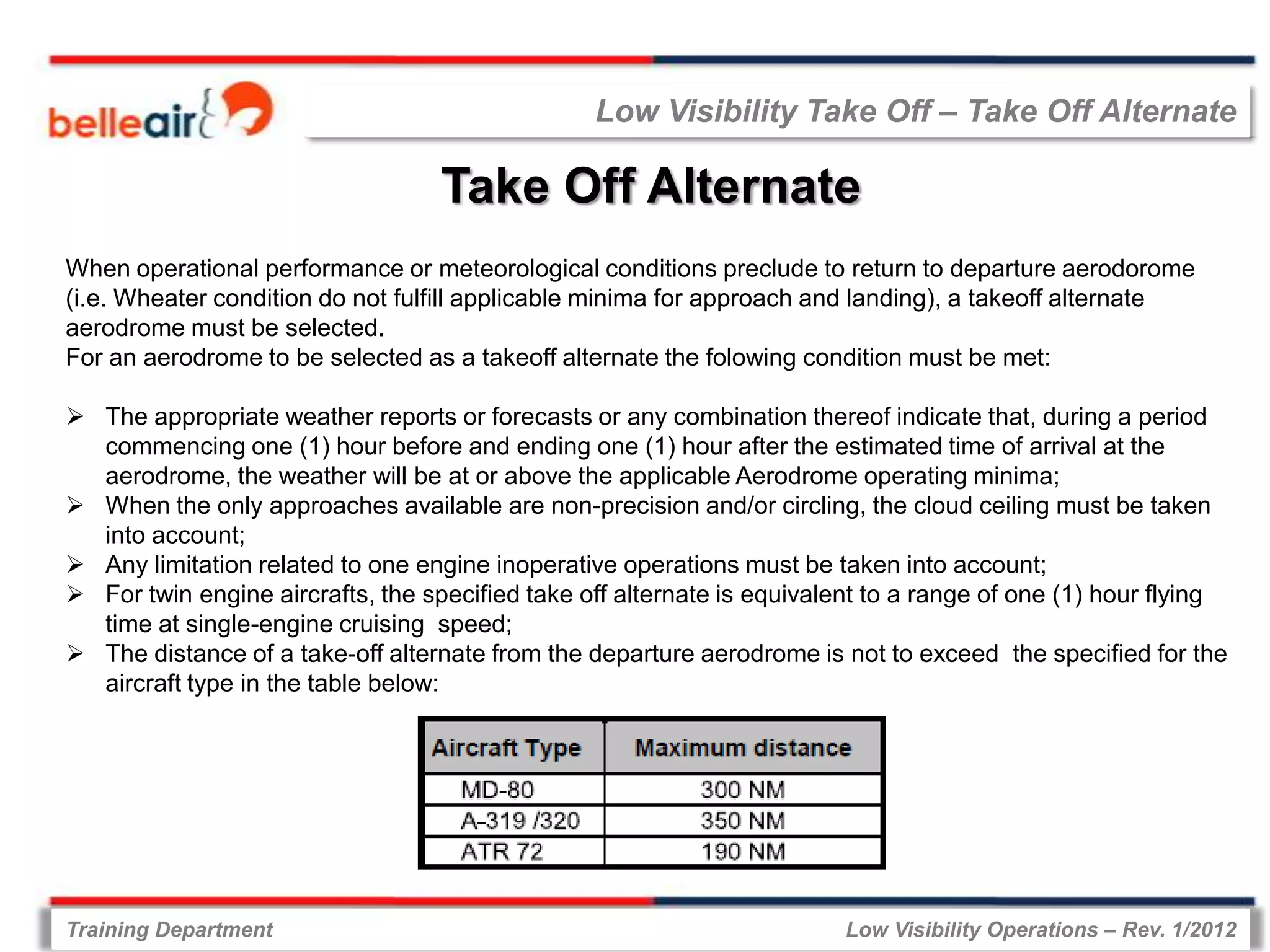 Low visibility operations rev.1-2012 | PPTX