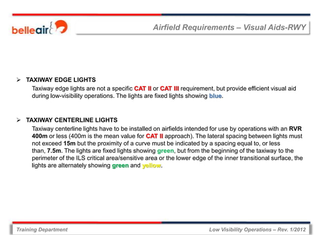 Low visibility operations rev.1-2012 | PPTX