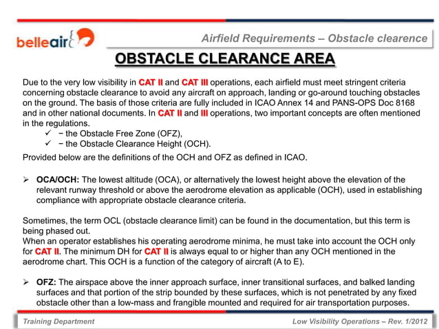 Low visibility operations rev.1-2012 | PPTX