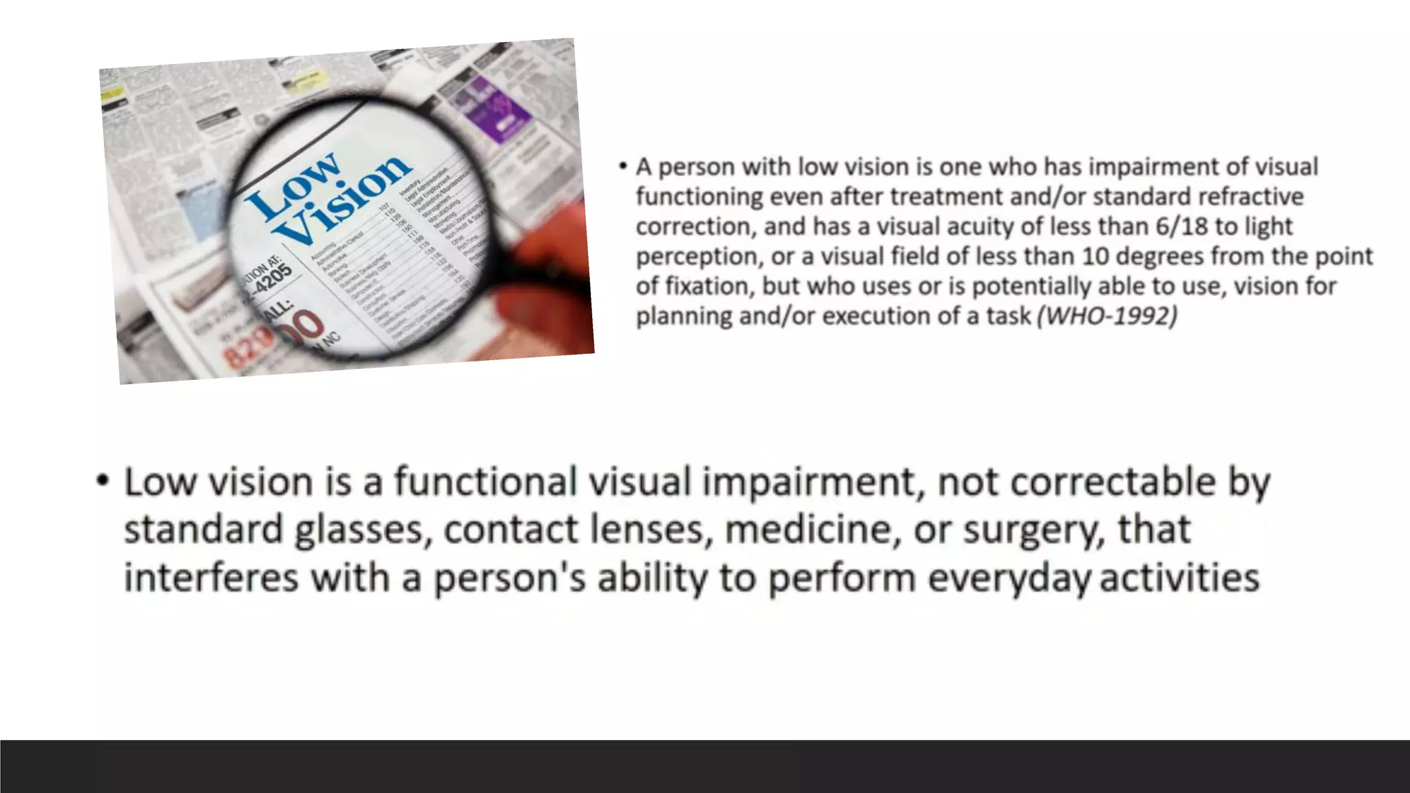LOW VISION AIDS | PPTX