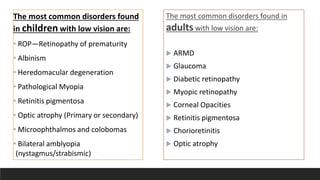 LOW VISION AIDS | PPTX
