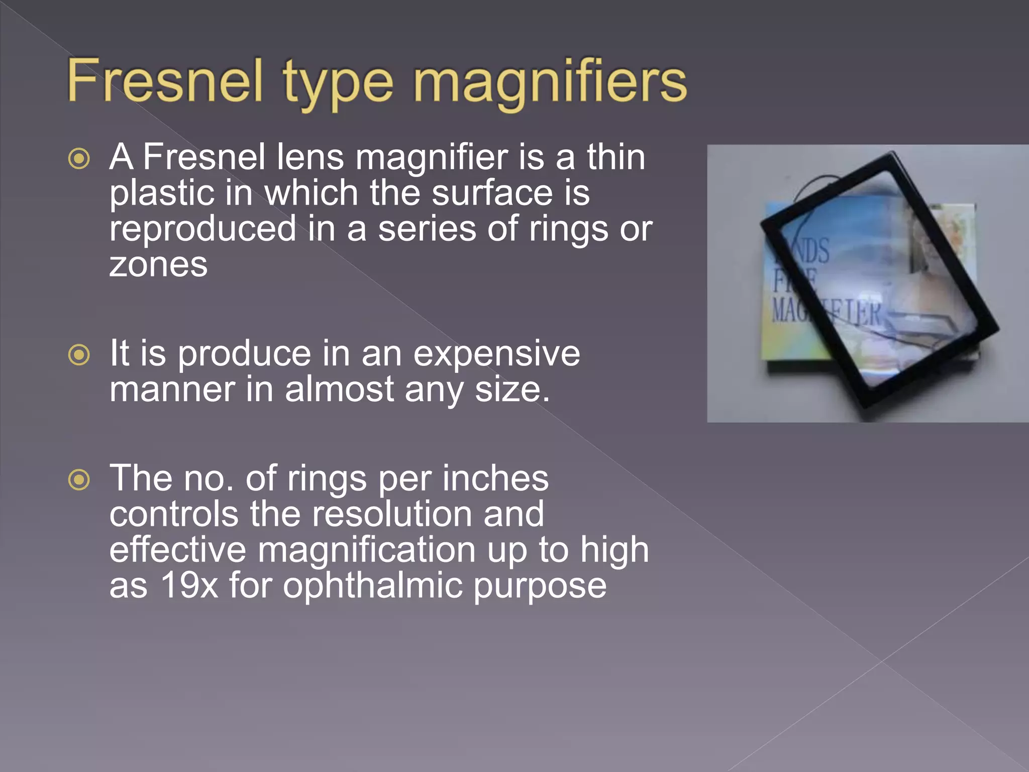Low vision aids magnification | PPTX