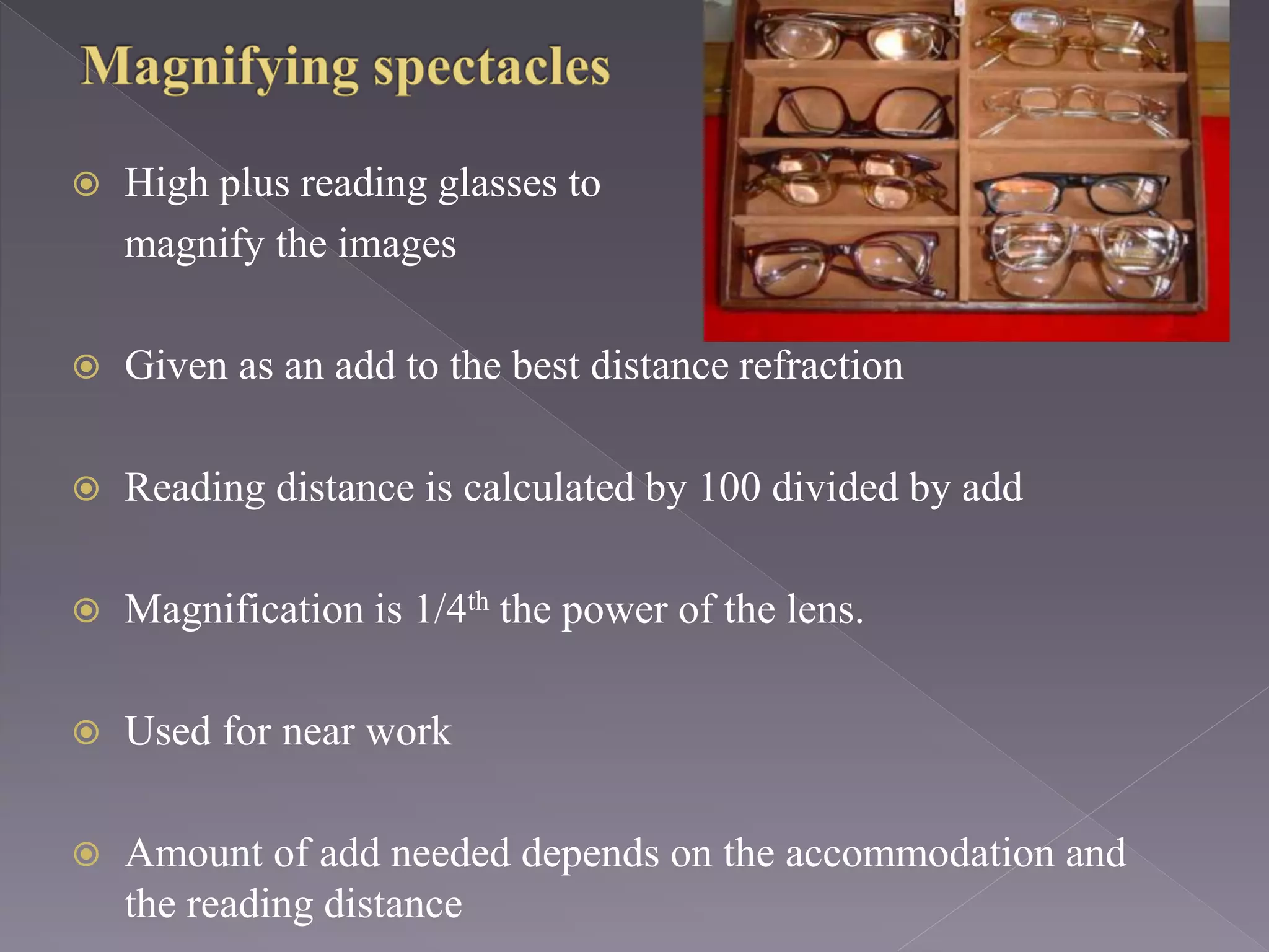 Low vision aids magnification | PPTX