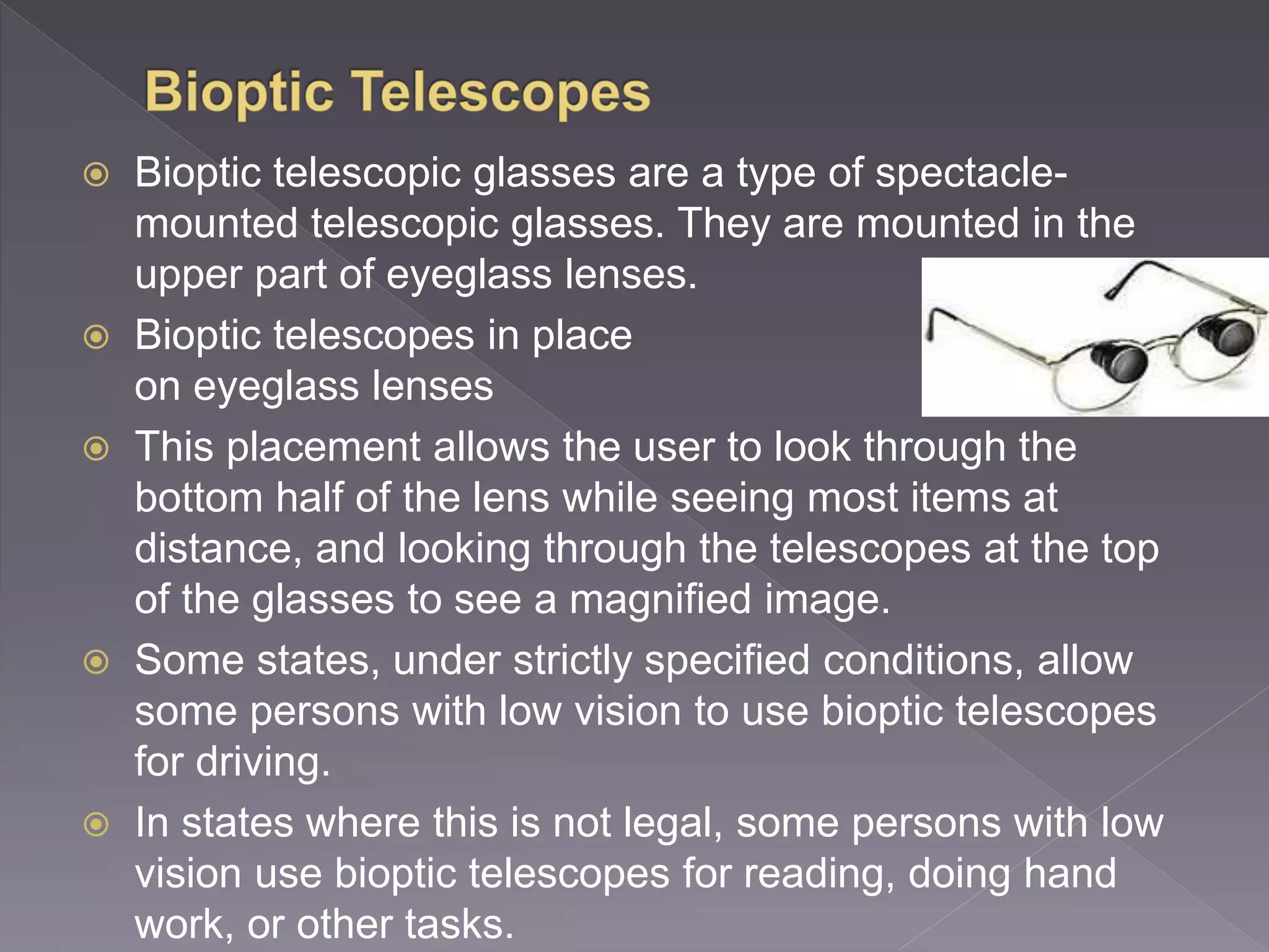 Low vision aids magnification | PPTX
