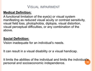 Low Vision and Blindness | PPTX