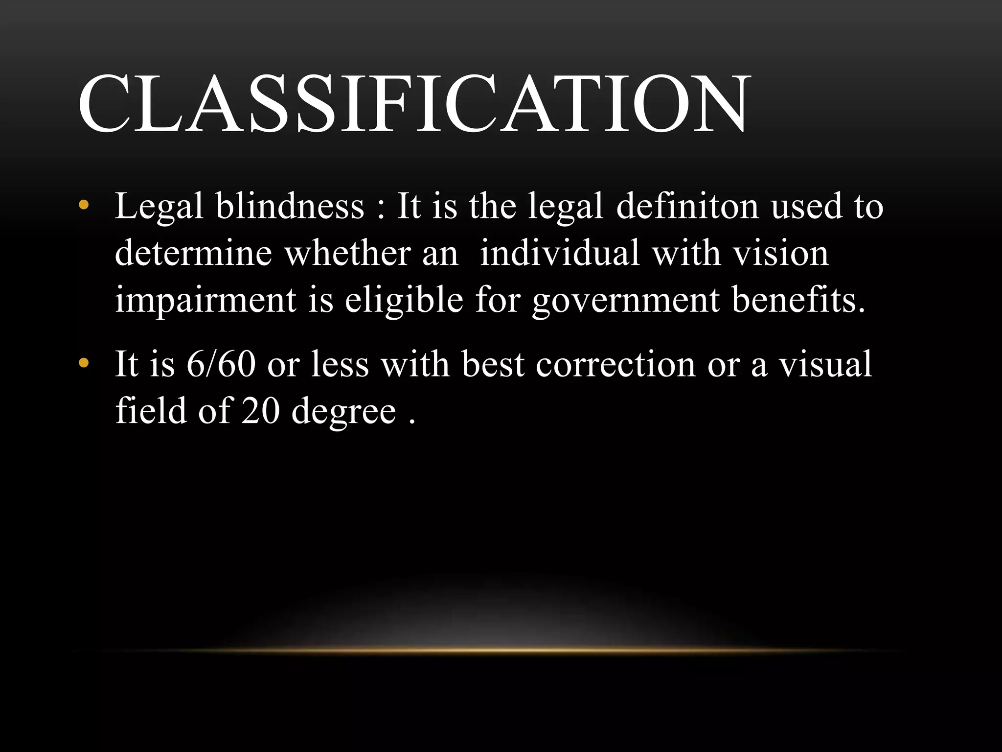 Low vision and its aids | PPTX