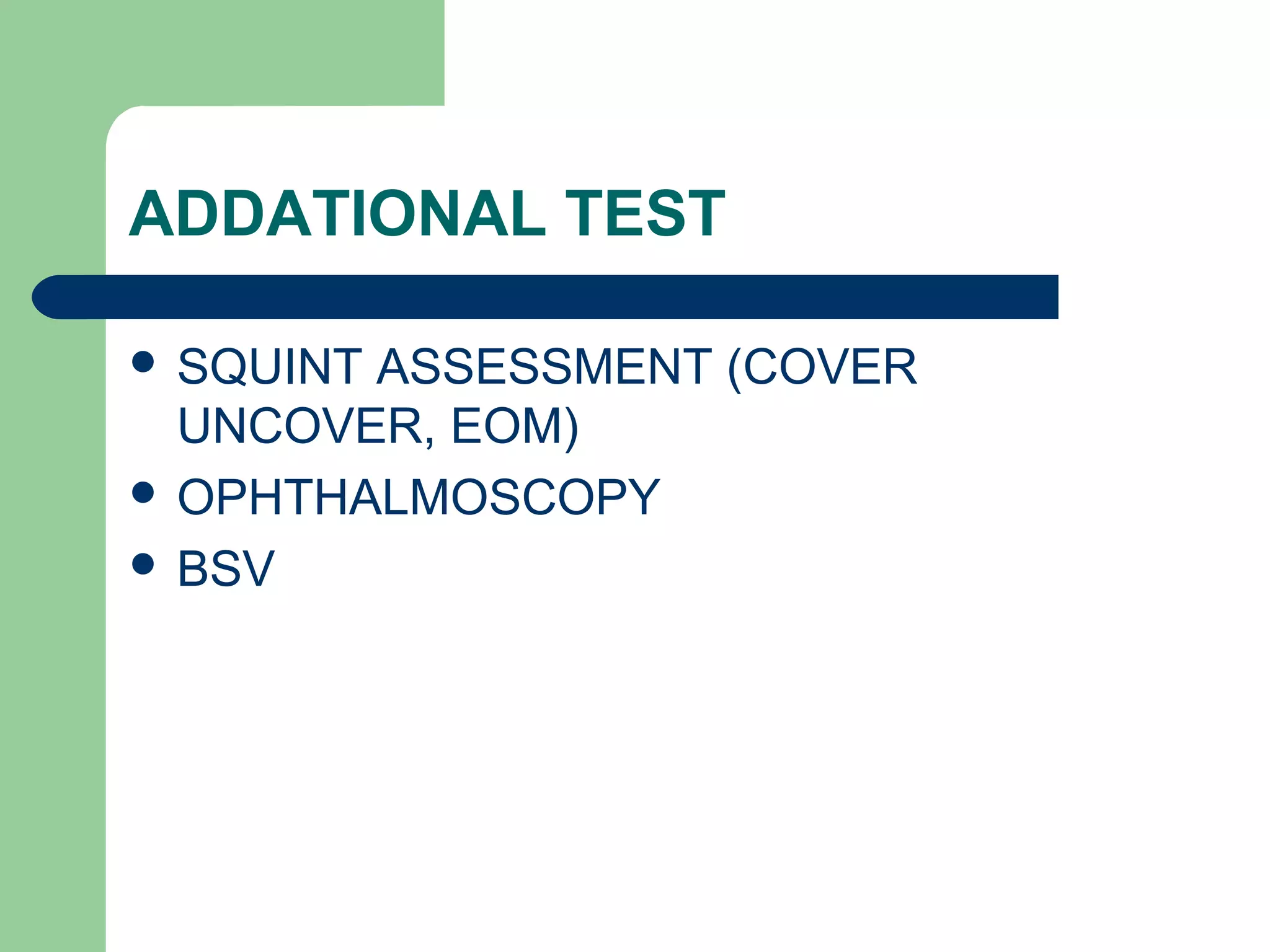 Low vision assessment | PPT