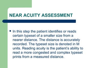 Low vision assessment | PPT