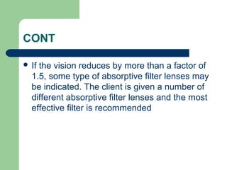 Low vision assessment | PPT