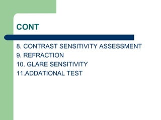 Low vision assessment | PPT