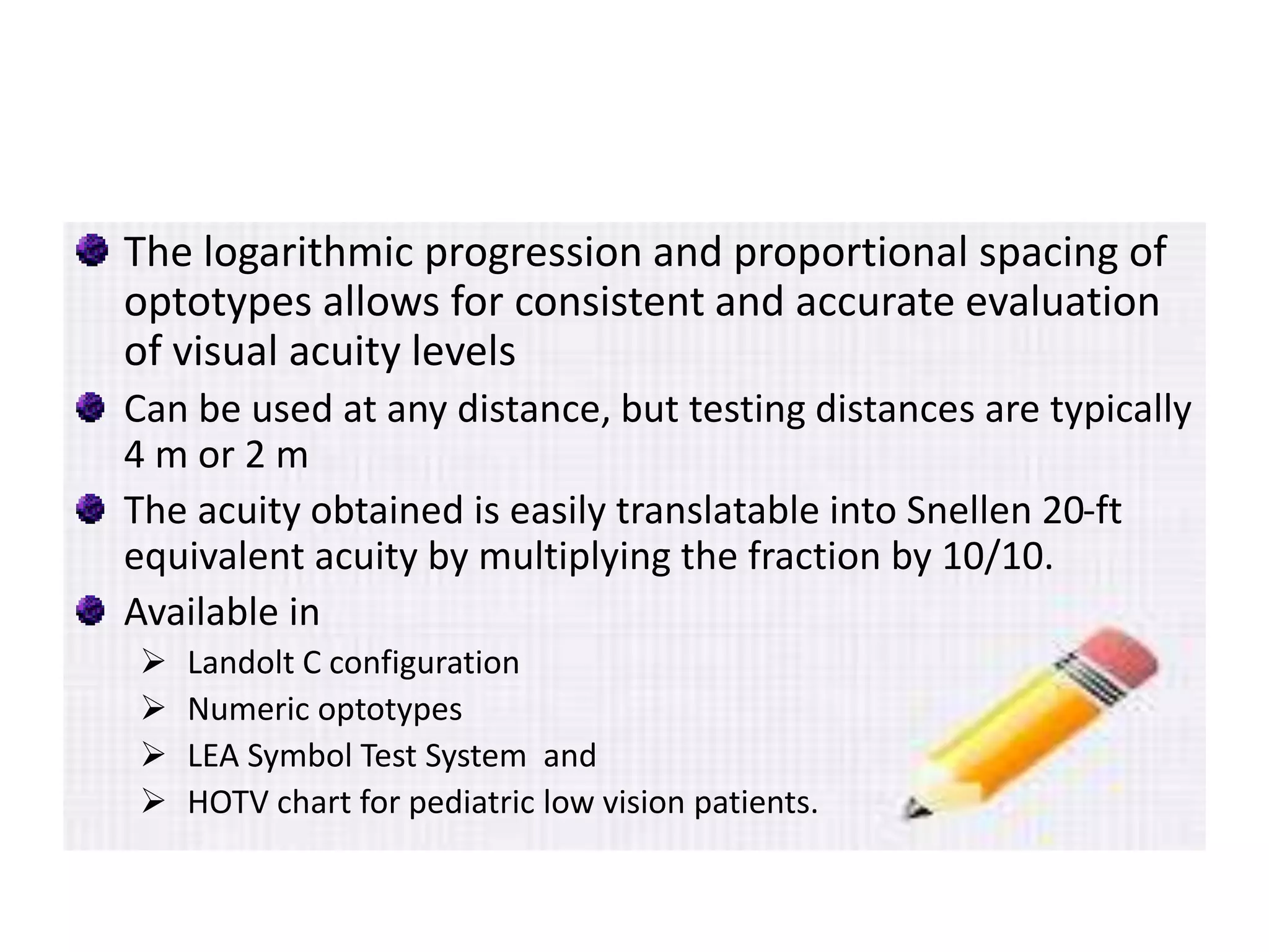 Low vision chart | PPSX