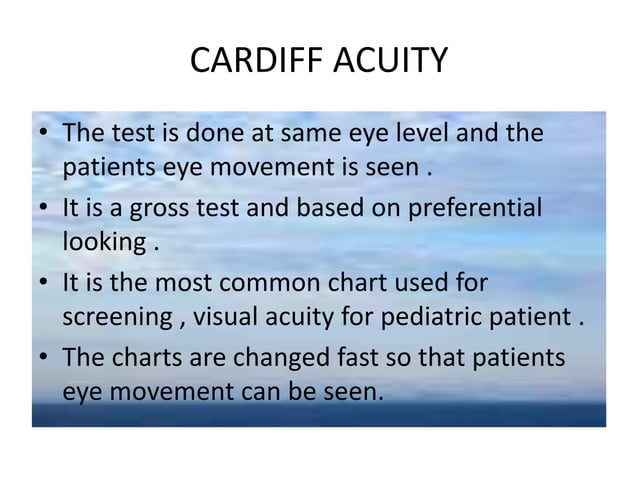 Low vision chart | PPSX