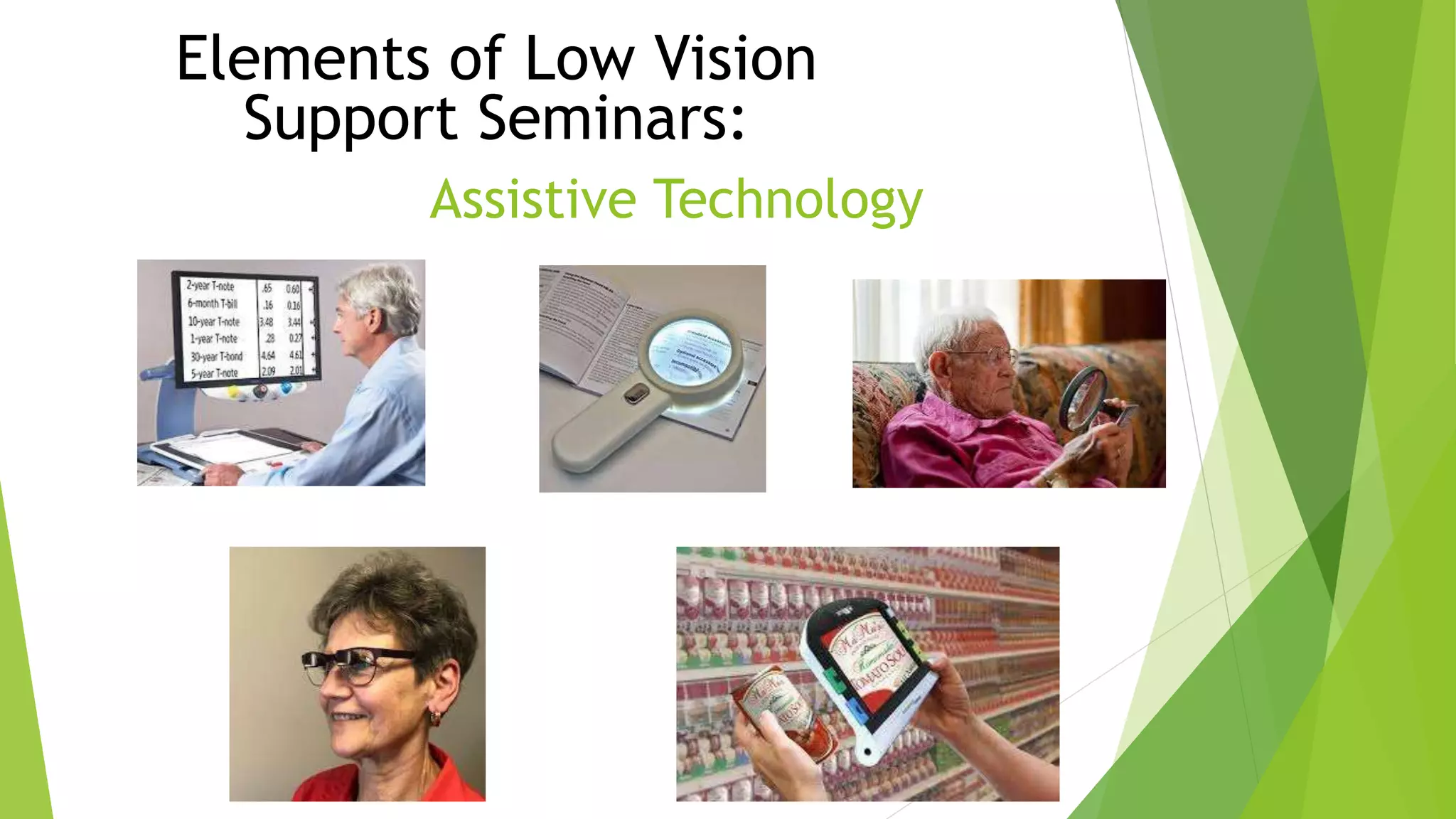 Low Vision Conference Presentation | PPTX