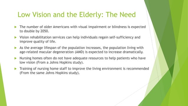 Low Vision Conference Presentation | PPTX | Eye and Vision Conditions ...