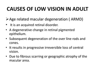 LOW VISION IN ADULT PRESENTED BY SHUBHAM.pptx