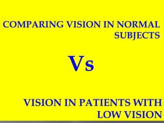 low vision intro and definitions, this PPT comprises, basic definitions ...