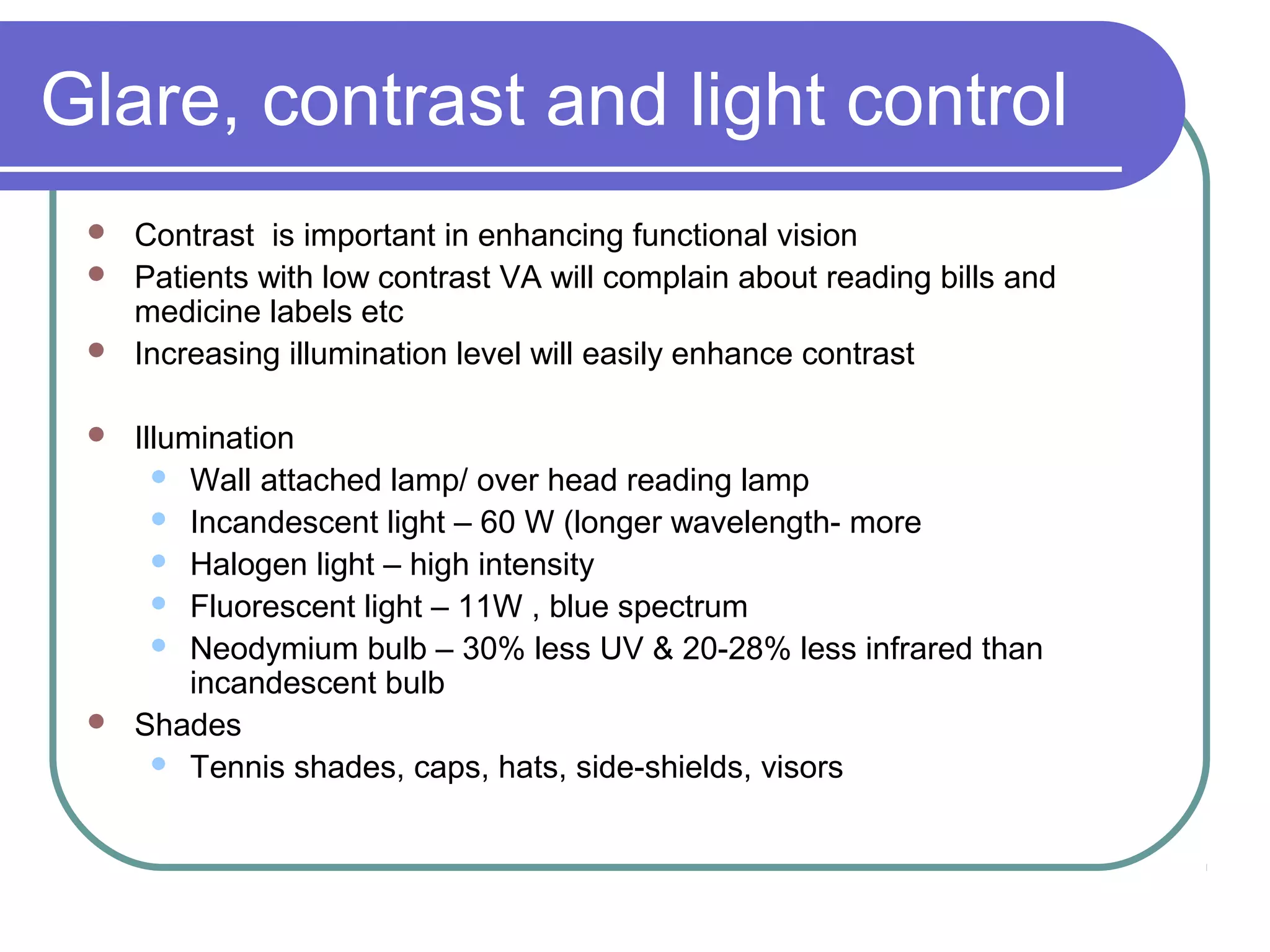 Low vision non optical devices | PPT