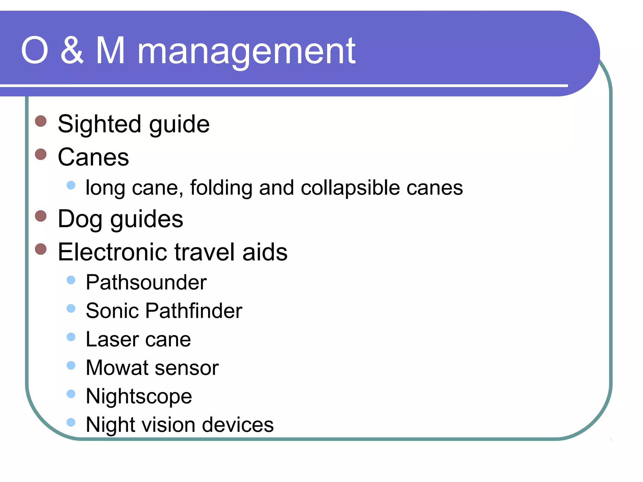 Low vision non optical devices | PPT
