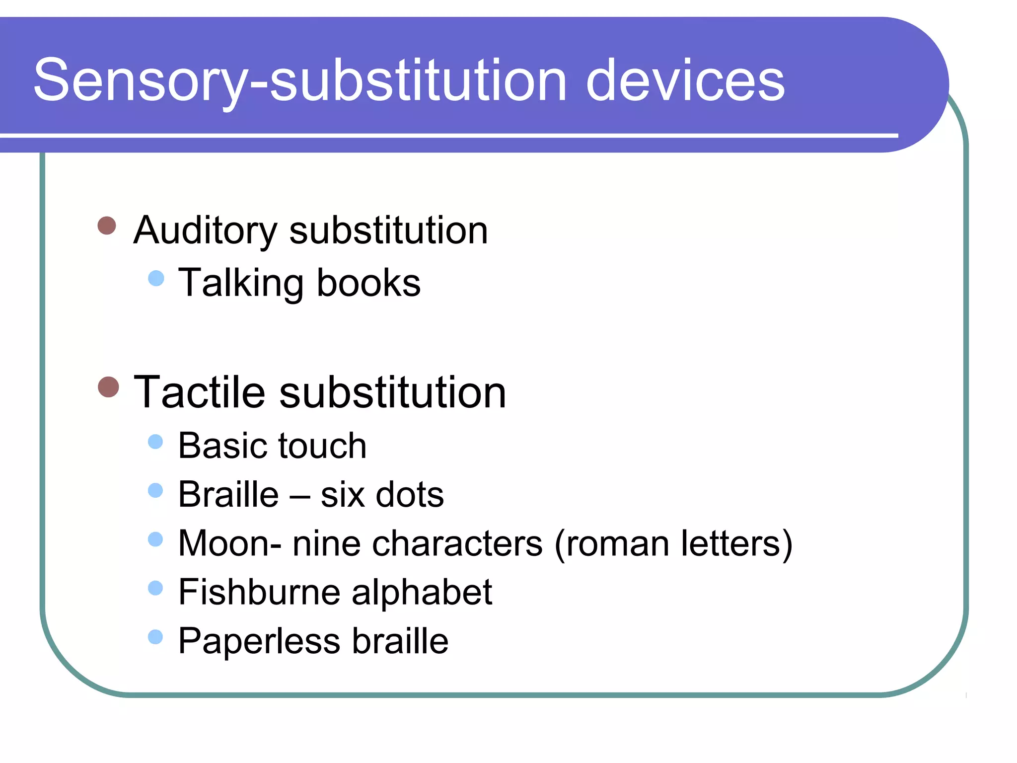 Low vision non optical devices | PPT