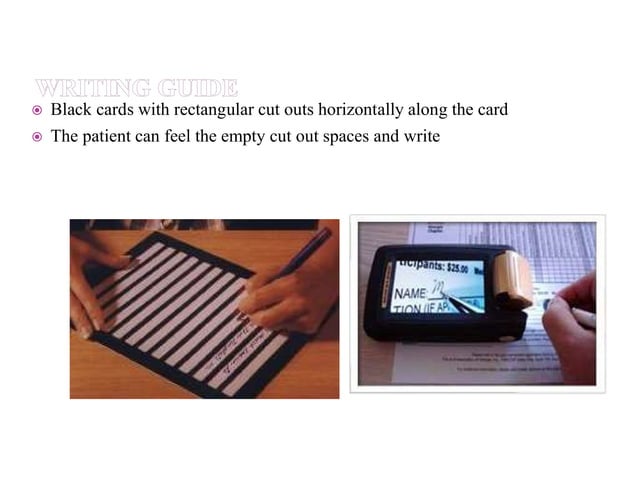 Low vision non optical devices | PPT | Eye and Vision Conditions ...