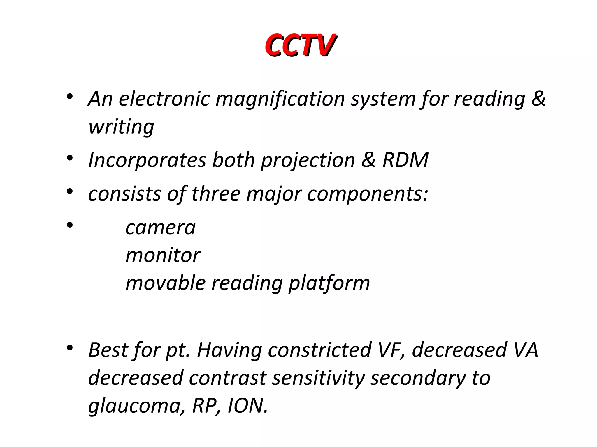 Low vision optical devices | PPT