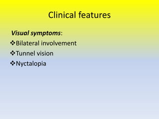Low vision case Study Of Retintis Pigmentosa | PPTX