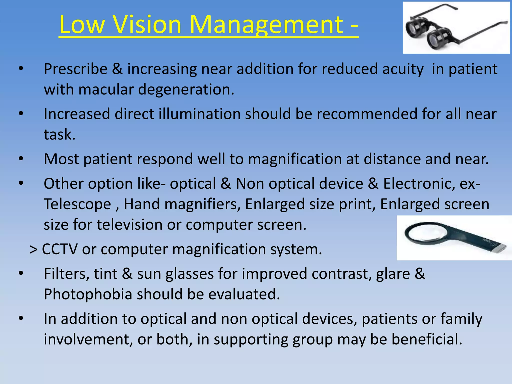 Low vision workup in ARMD | PPTX | Eye and Vision Conditions | Diseases ...