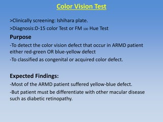 Low vision workup in ARMD | PPTX | Eye and Vision Conditions | Diseases ...
